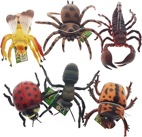 KC Giant MINIBEASTS/INSECTS/BUGS - Set of 6 Giant Plastic MINIBEASTS ...