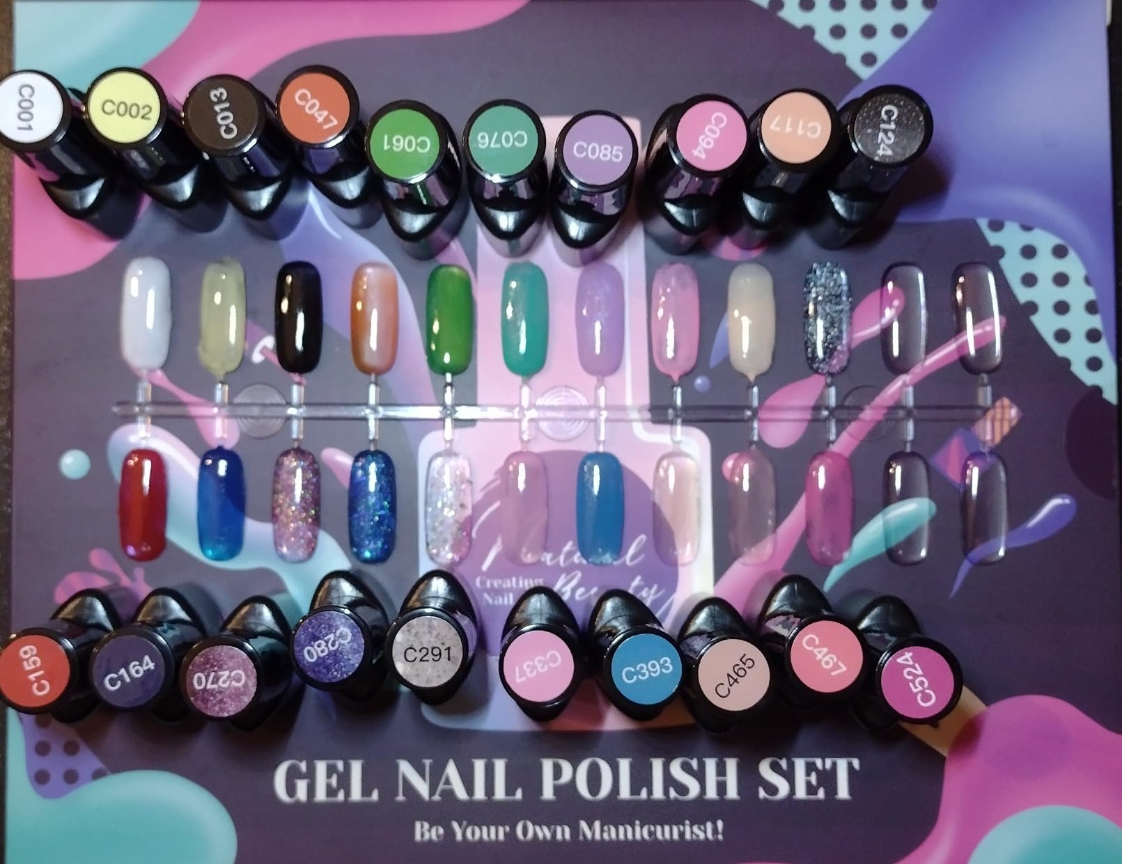 Amazon.com : NAILWIND Gel Polish Set, 24PCS Multicolored Gel Nail ...