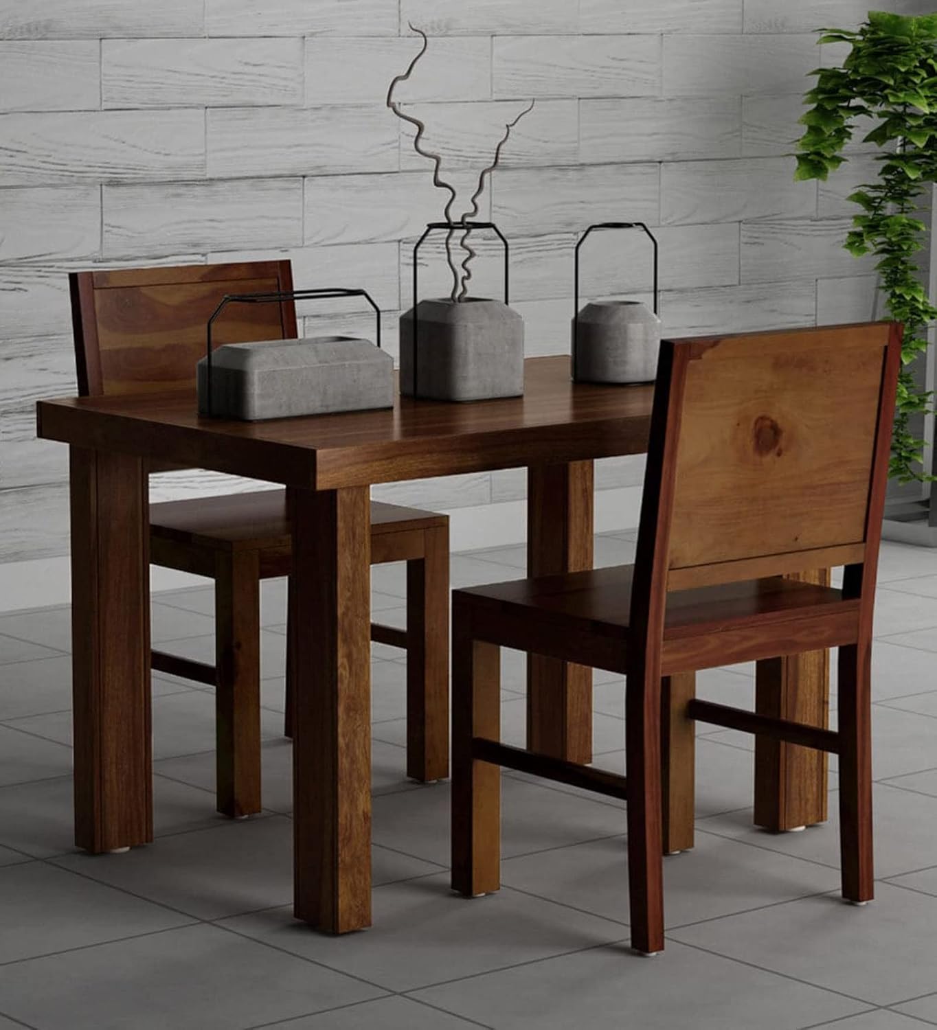 KD FURNITURES Dining Table 2 Seater with Chair | Dining Table Set ...