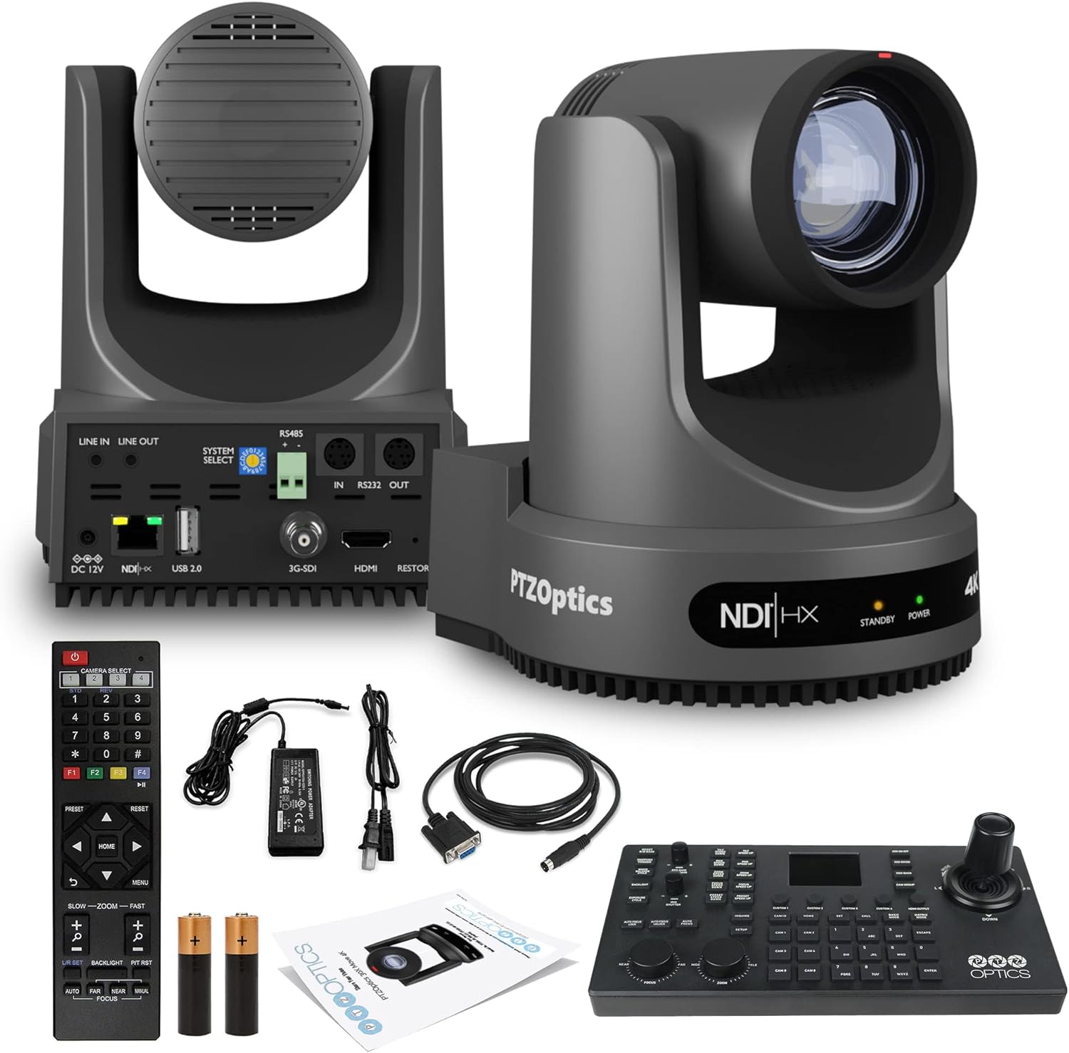 Amazon.com: PTZOptics Move 4K SDI/HDMI/USB/IP PTZ Camera with 20x ...