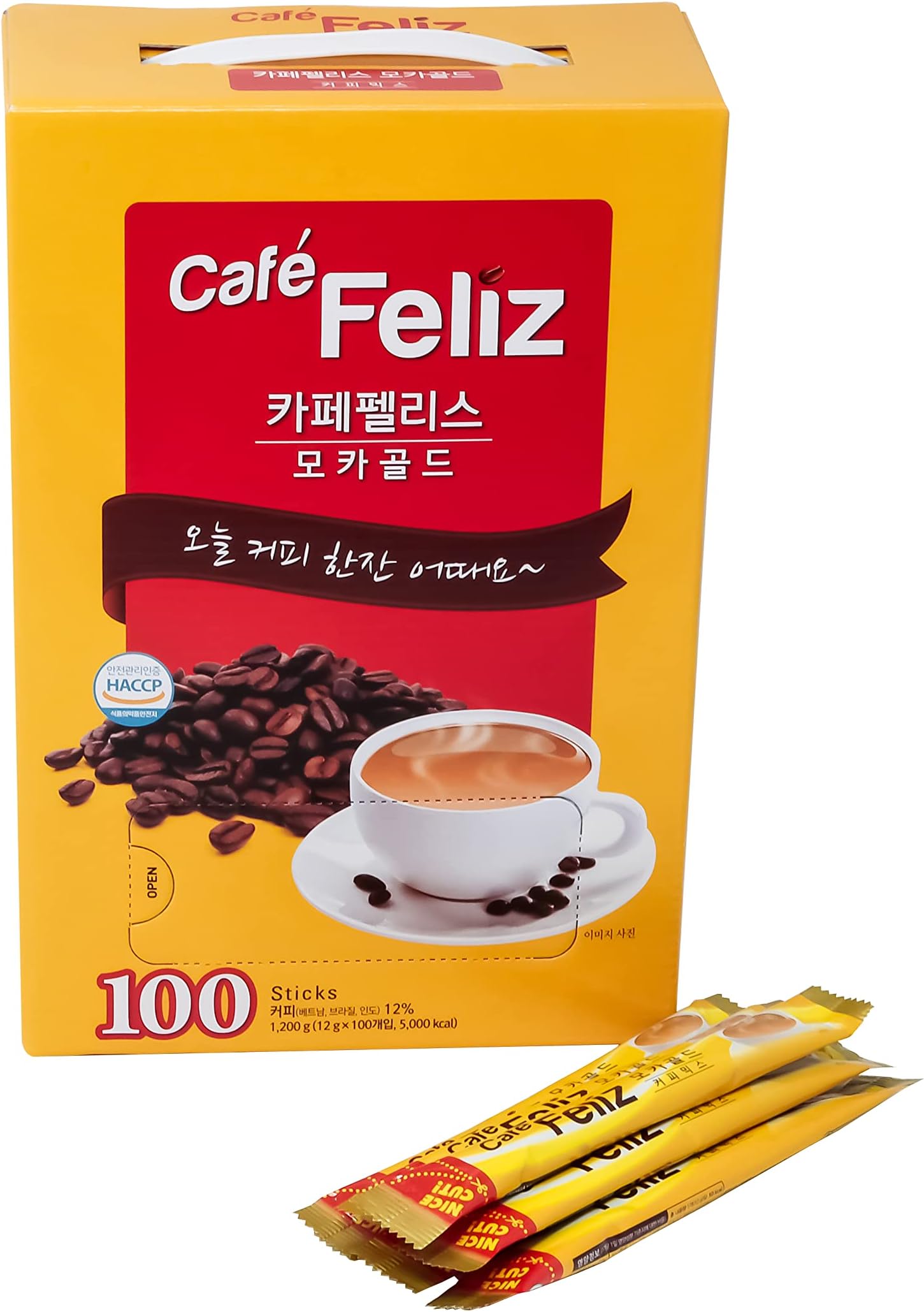 Amazon.com : Namyang French Cafe Instant Coffee Mix 1 Gift Pack (100 ...