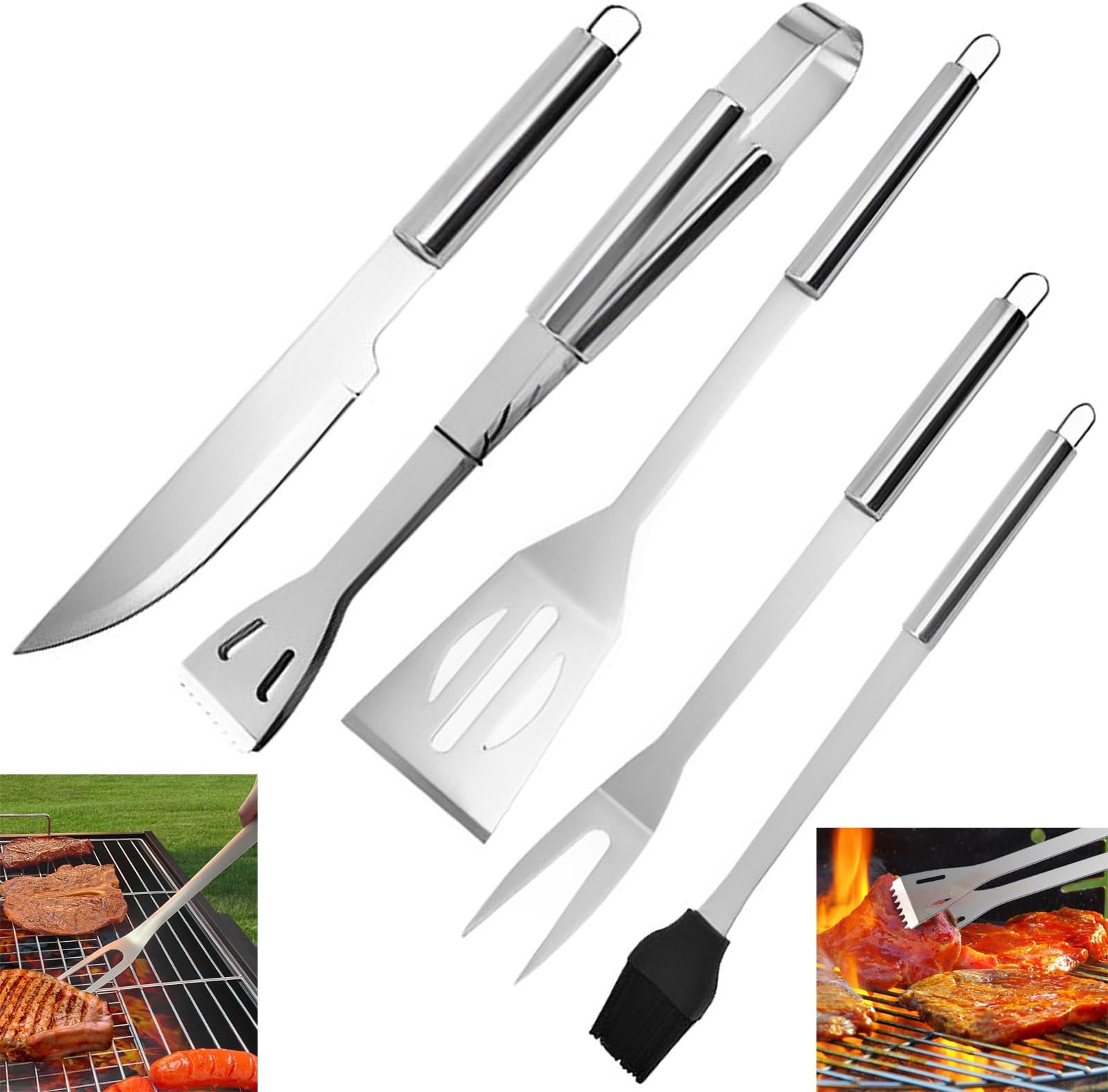 Amazon.com : Grill Set - BBQ Utensils Kit - Barbecue Accessories Set ...
