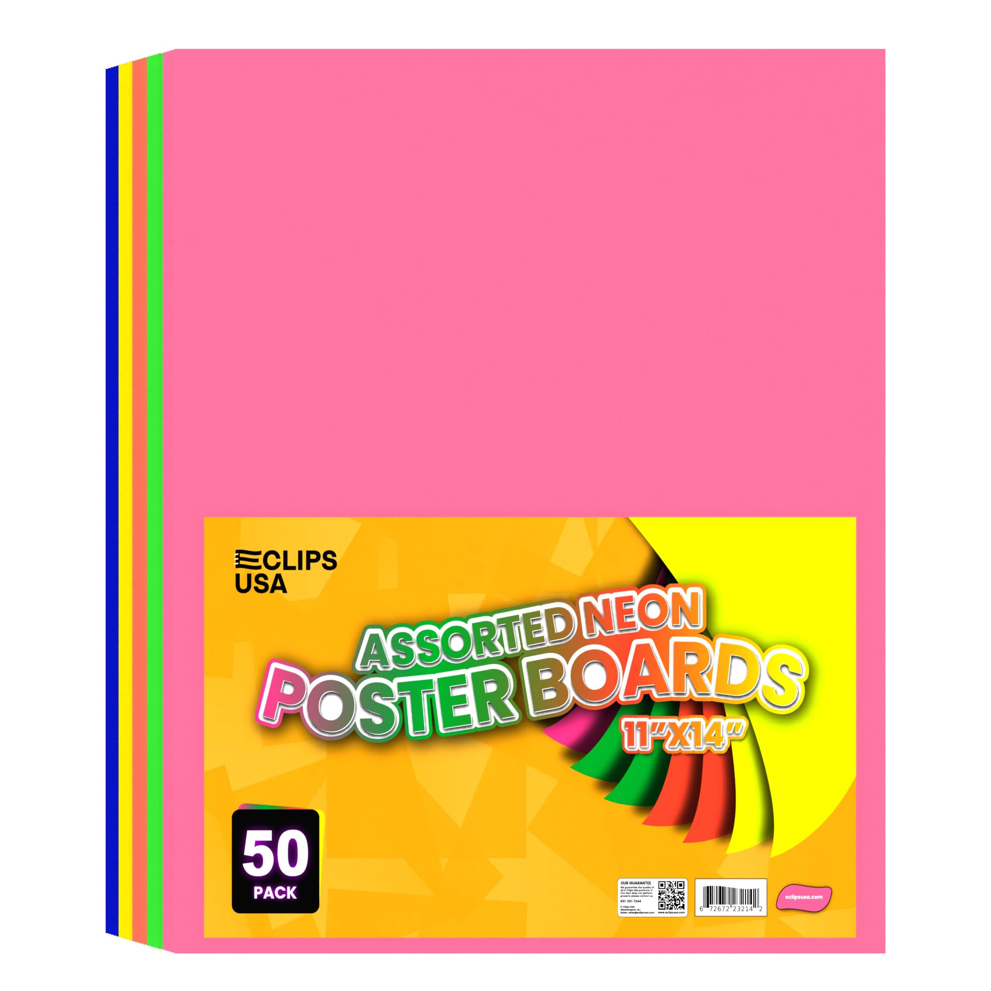 Amazon.com : Poster Board, Poster Paper 11x14, Assorted Neon Colored ...