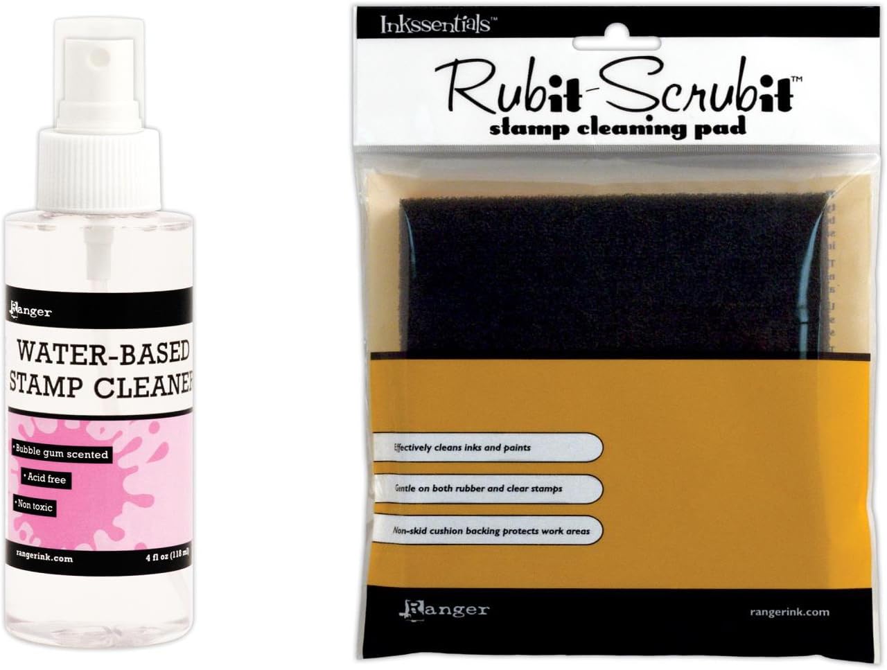 Amazon.com: RANGER 2 Ounce Inkssentials Clear Stamp Cleaner : Office ...