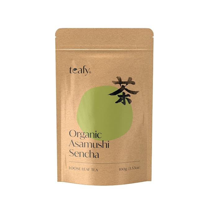 Amazon.com : Teafy Organic Asamushi Sencha, Authentic Japanese Green ...