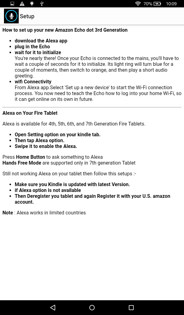 Commands For Alexa - App on the Amazon Appstore