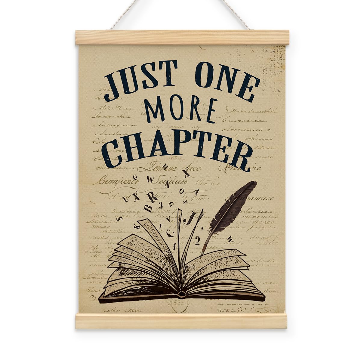 Amazon.com - BIWSHA Retro Books Poster Hanger Frame - Just One More ...
