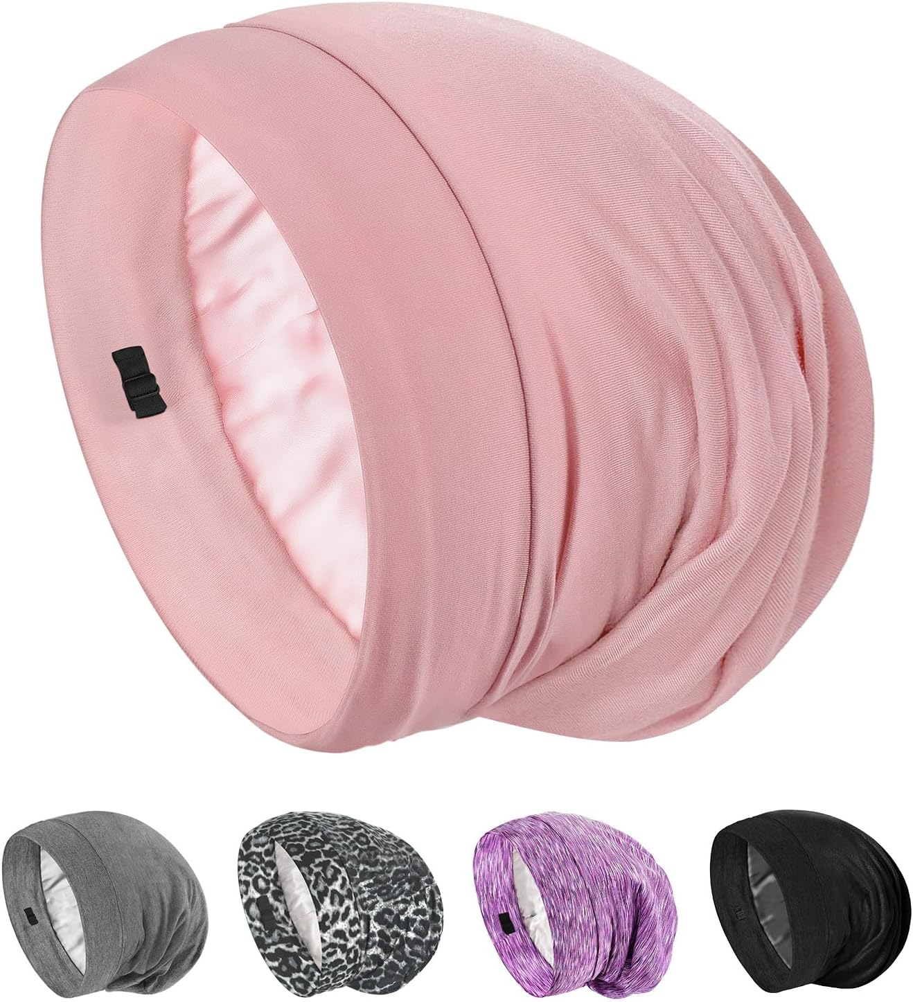 Amazon.com : OLESILK 100% Mulberry Silk Bonnet for Sleeping Women, Silk ...