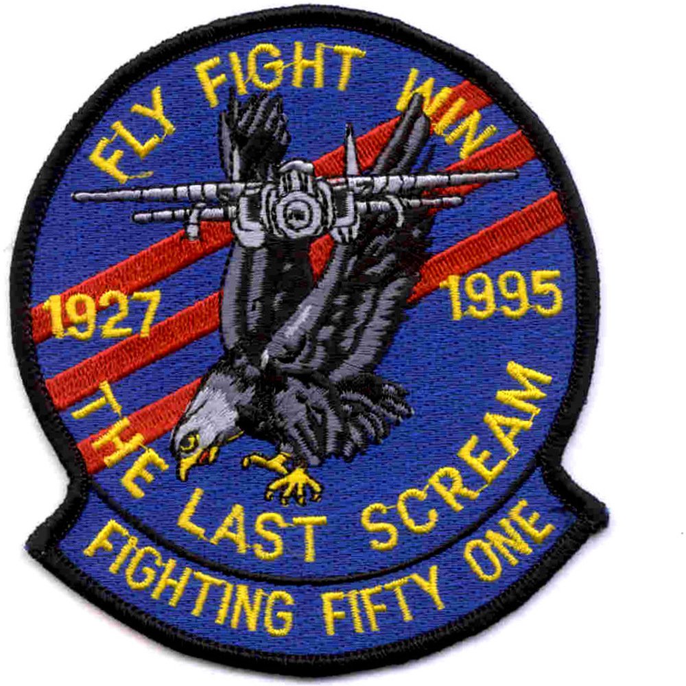 Amazon.com: VF-51 Patch The Last Scream : Clothing, Shoes & Jewelry