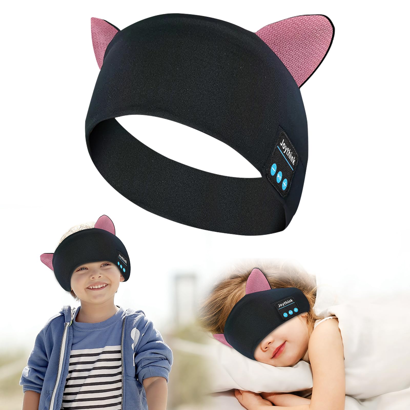 Amazon.com: Joythink Kids Bluetooth Headband Headphones Sleep Mask ...