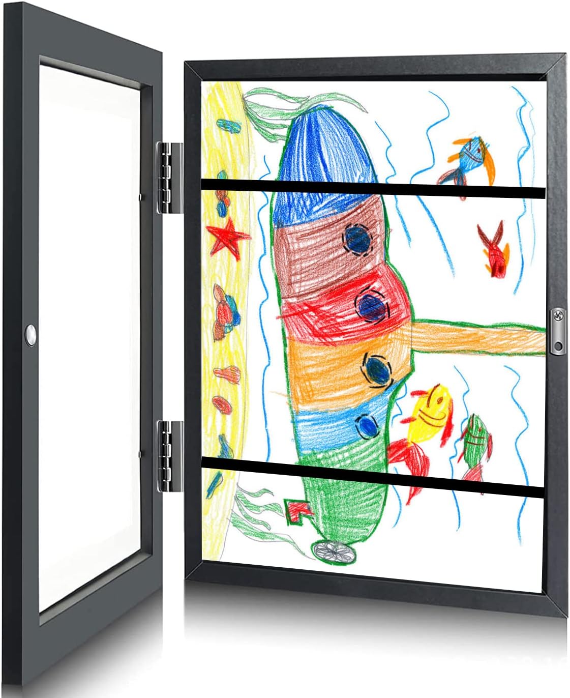 Children's Art Frame Front Opening Fillable Picture Frame for Opening ...