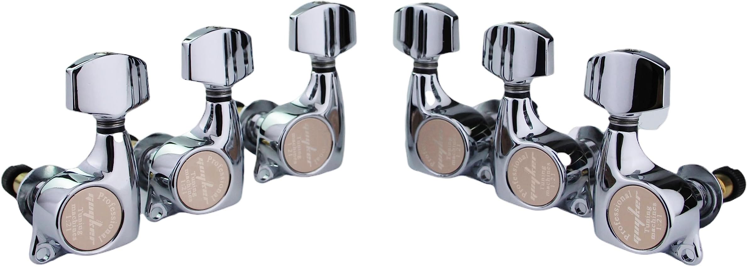 Amazon.com: Guyker 6Pcs Guitar Locking Tuners (3L + 3R Handed) - 1:18 ...