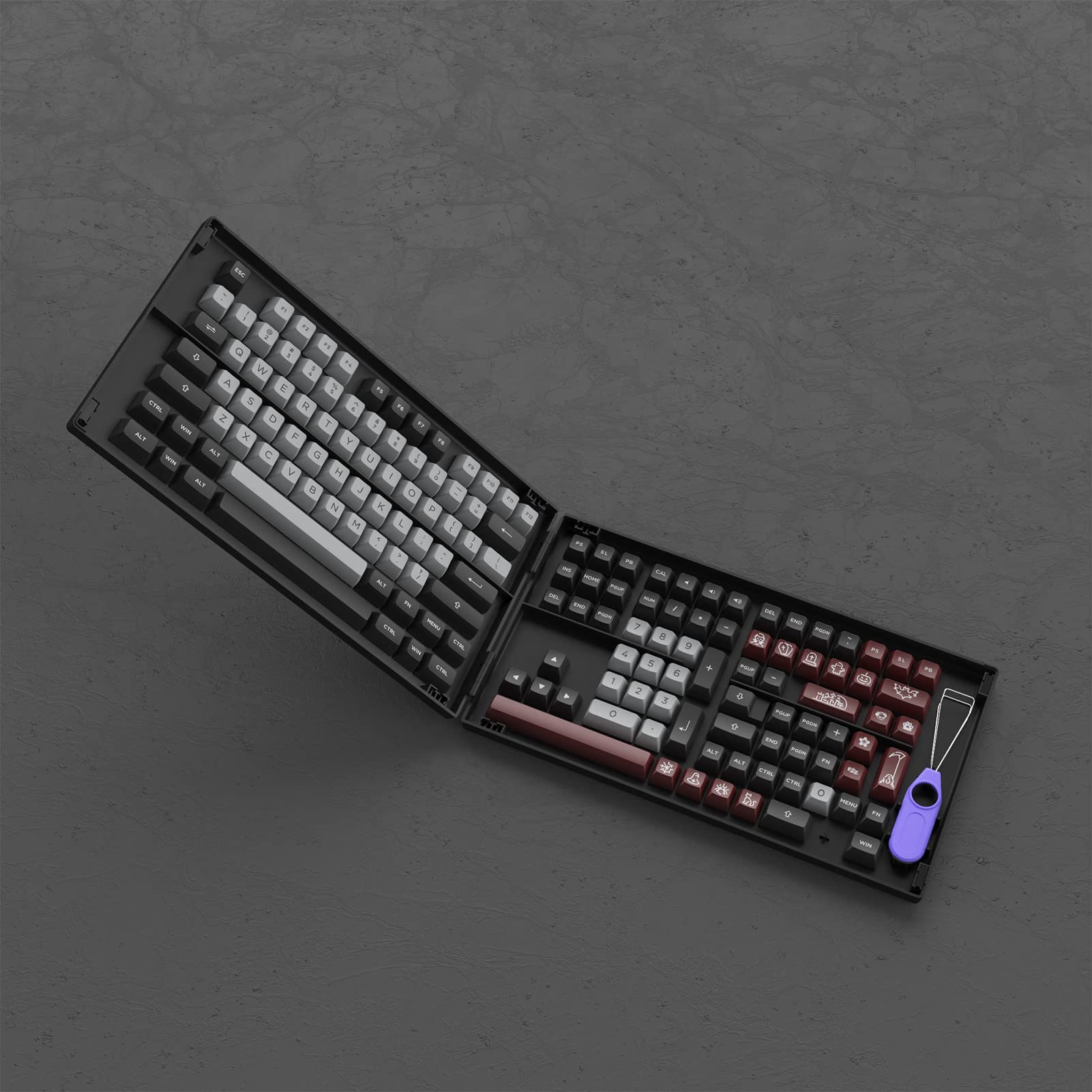 Buy Akko Dracula Castle 198-Key ASA Profile PBT Double-Shot Keycap Set ...