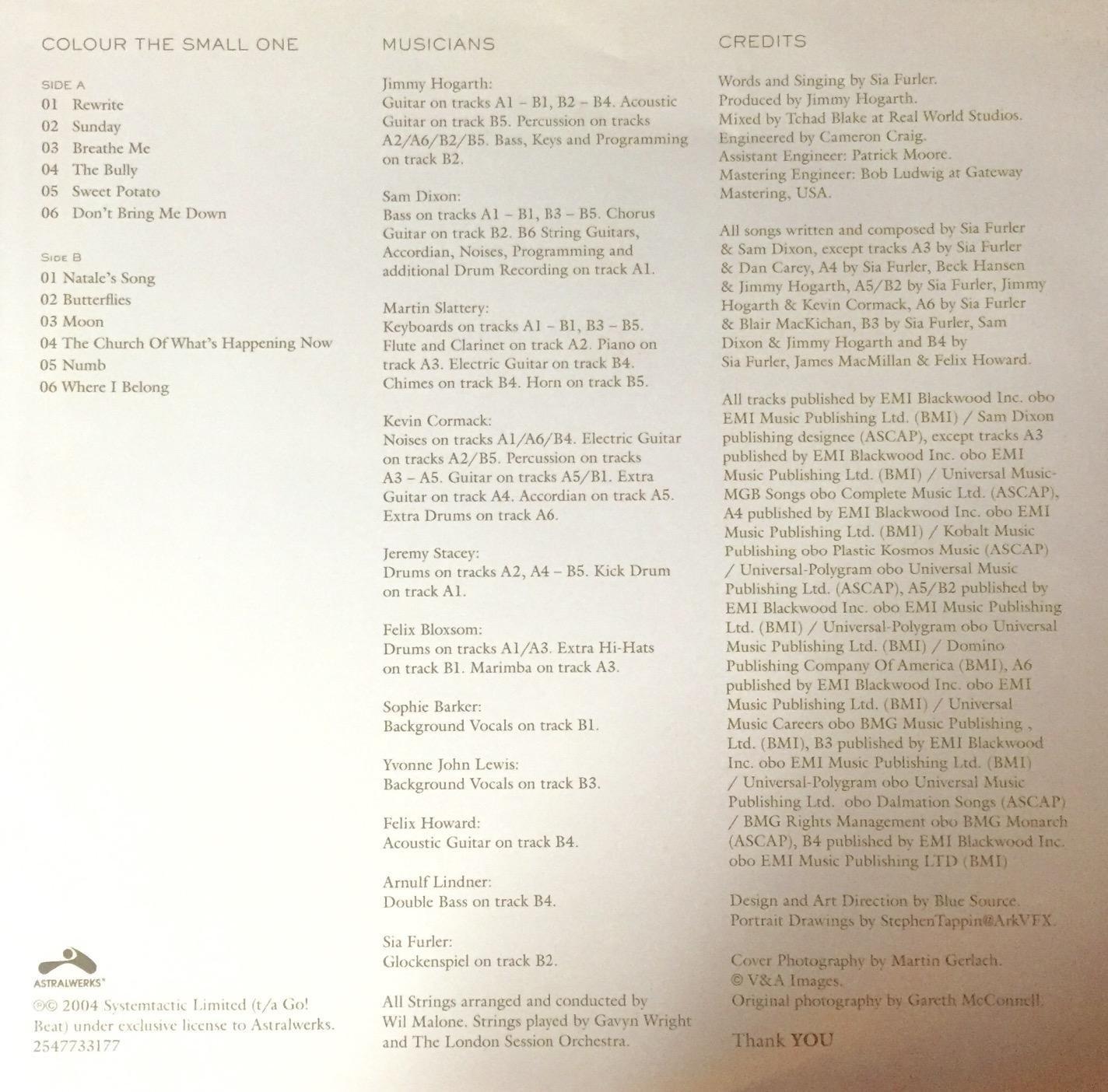 Amazon.co.jp: COLOUR THE SMALL ONE: ミュージック