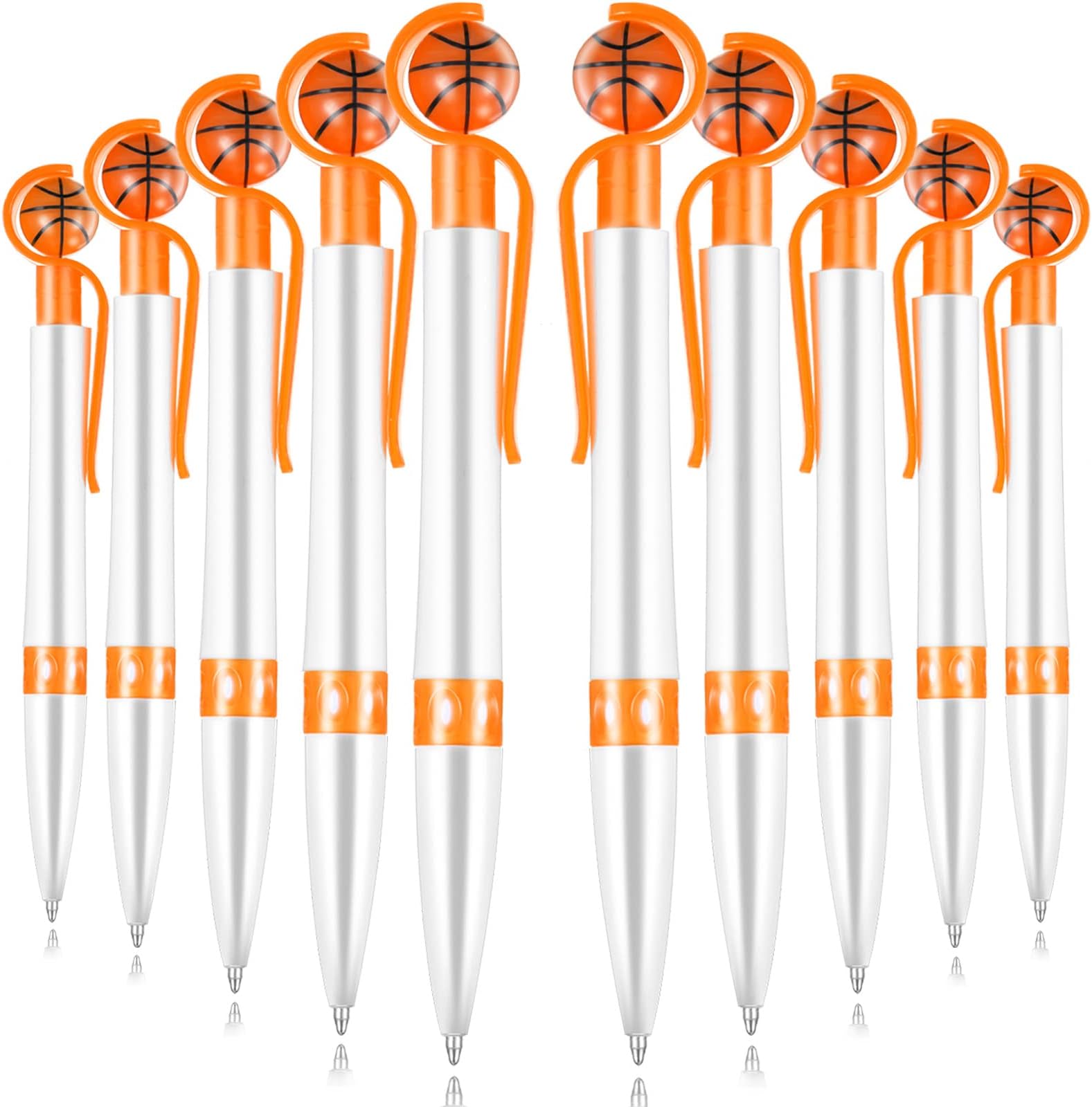 Amazon.com : Maydahui 12 PCS Multicolor Basketball Ballpoint Pen ...