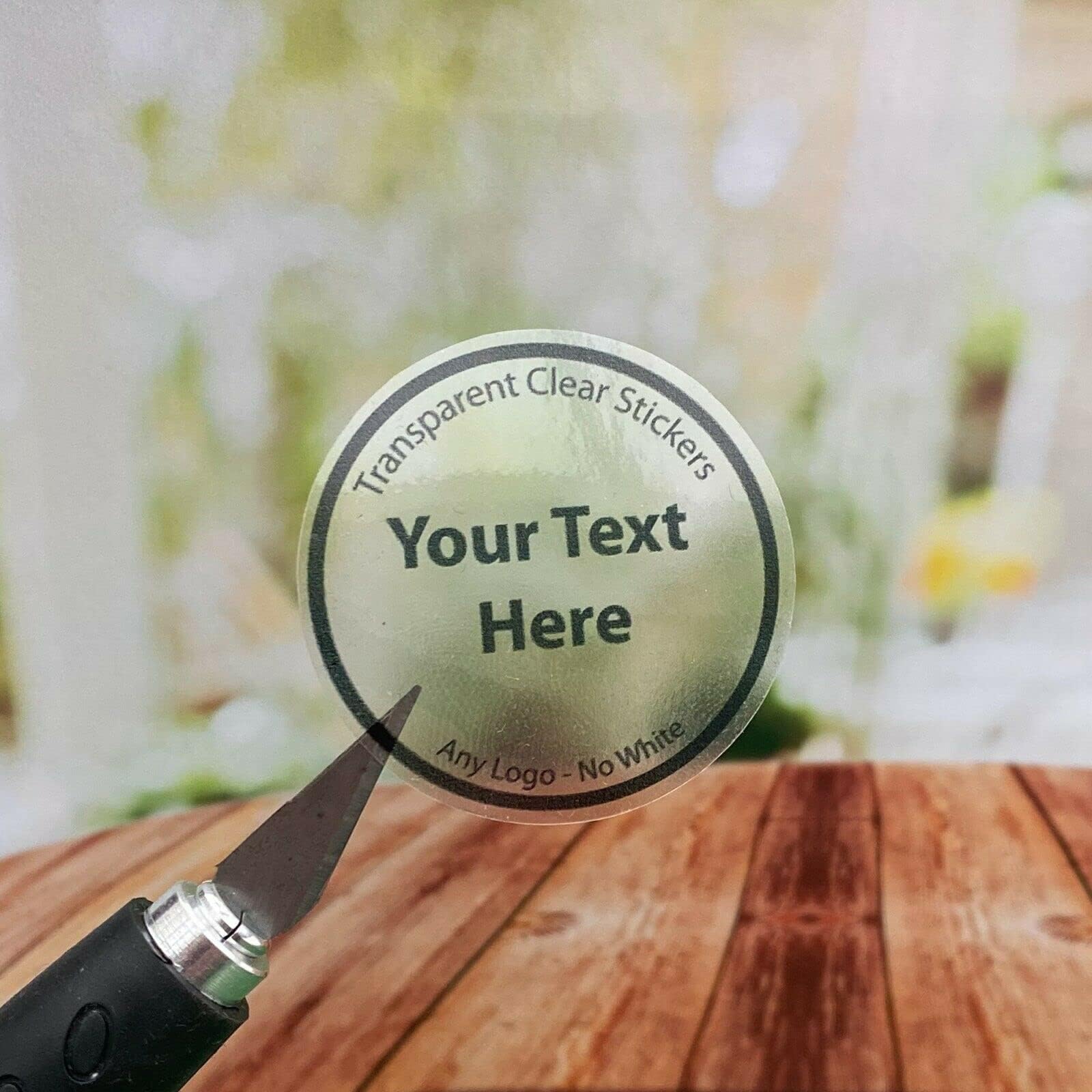 Custom Printed Transparent Vinyl Stickers - Clear Sticker Labels for ...