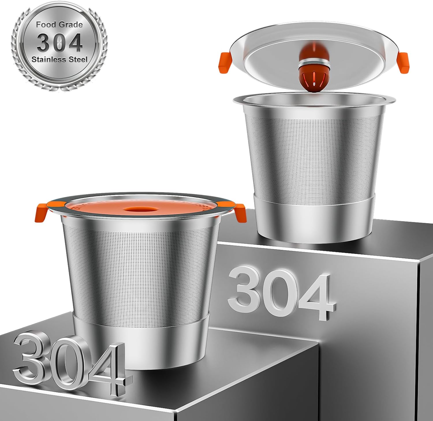Amazon.com: Nessus Reusable K Cups for Keurig, 2 Pack Coffee Pods ...