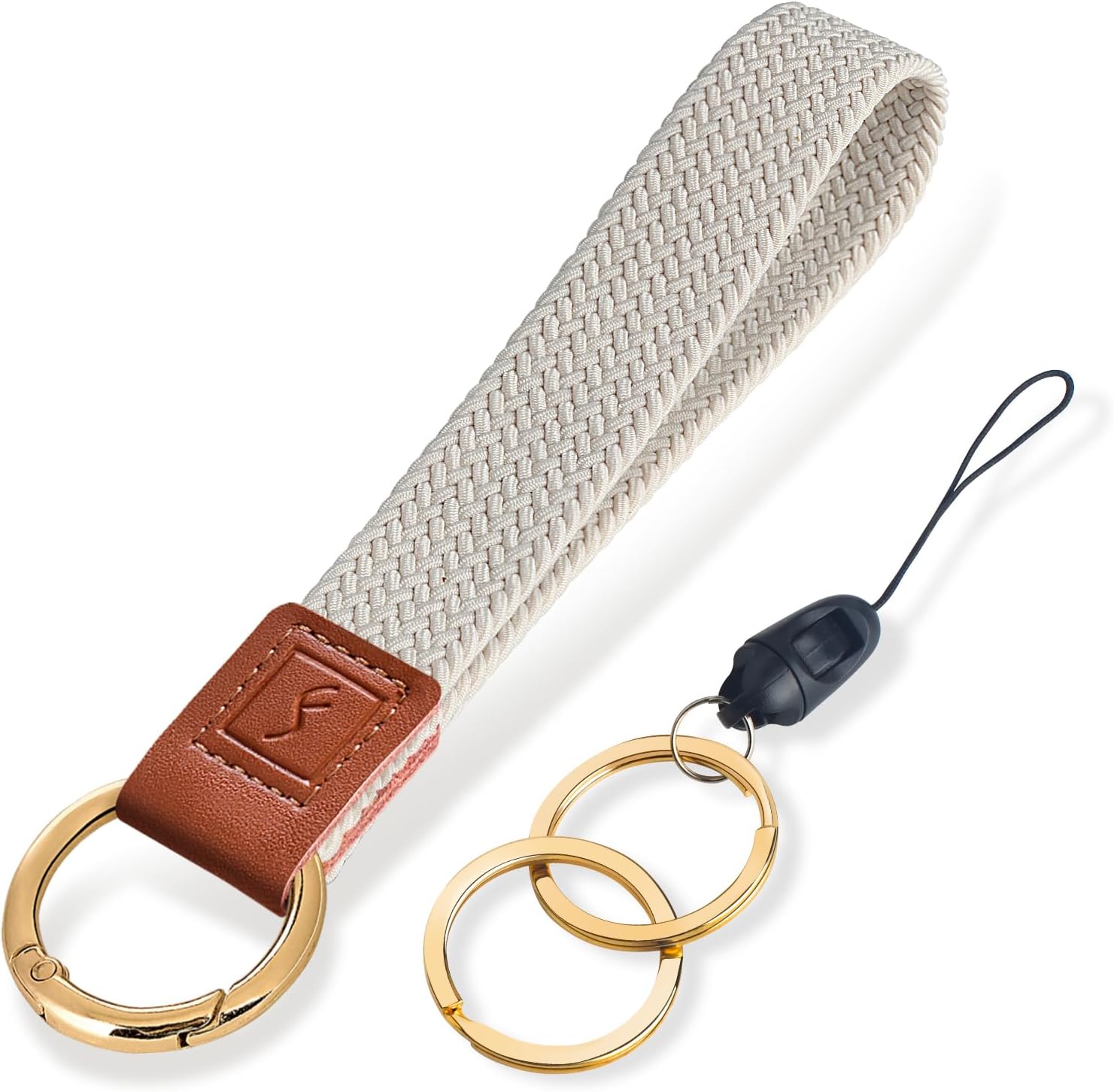 Amazon.com: Fishent Stretchy Key Chain, Cute Keychain Wristlet, Woven ...