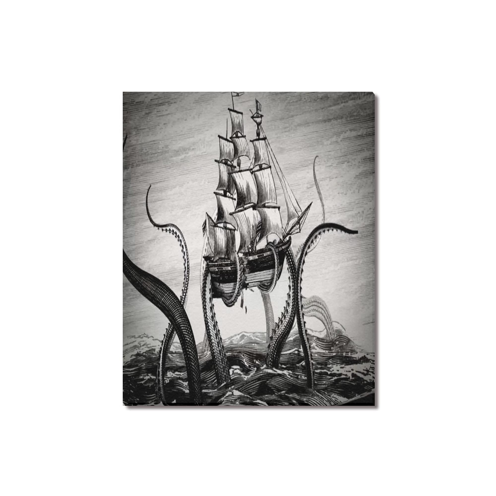 Abstract Octopus Drawing