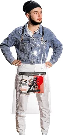 Amazon.com: Hedume Clear TPU Apron, Waterproof Apron with large Pocket ...