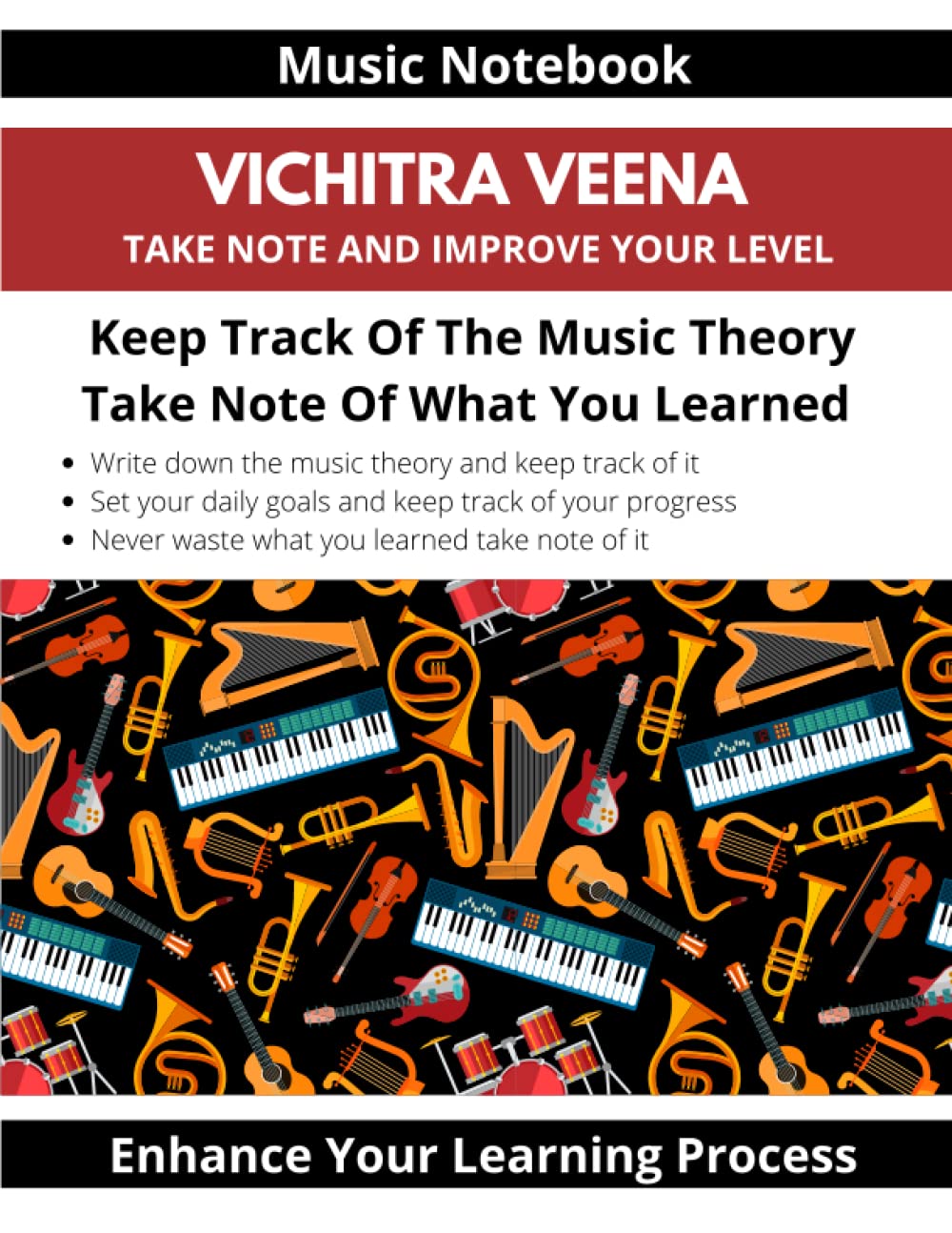 Buy Music Vichitra Veena Take Note And Improve Your Level Keep Track Of ...