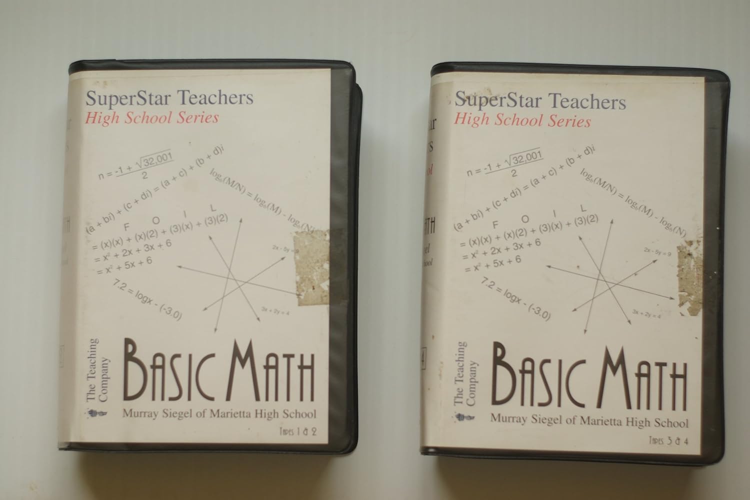 Basic Math (Part I and II on Four VHS) (SuperStar Teachers. High School ...