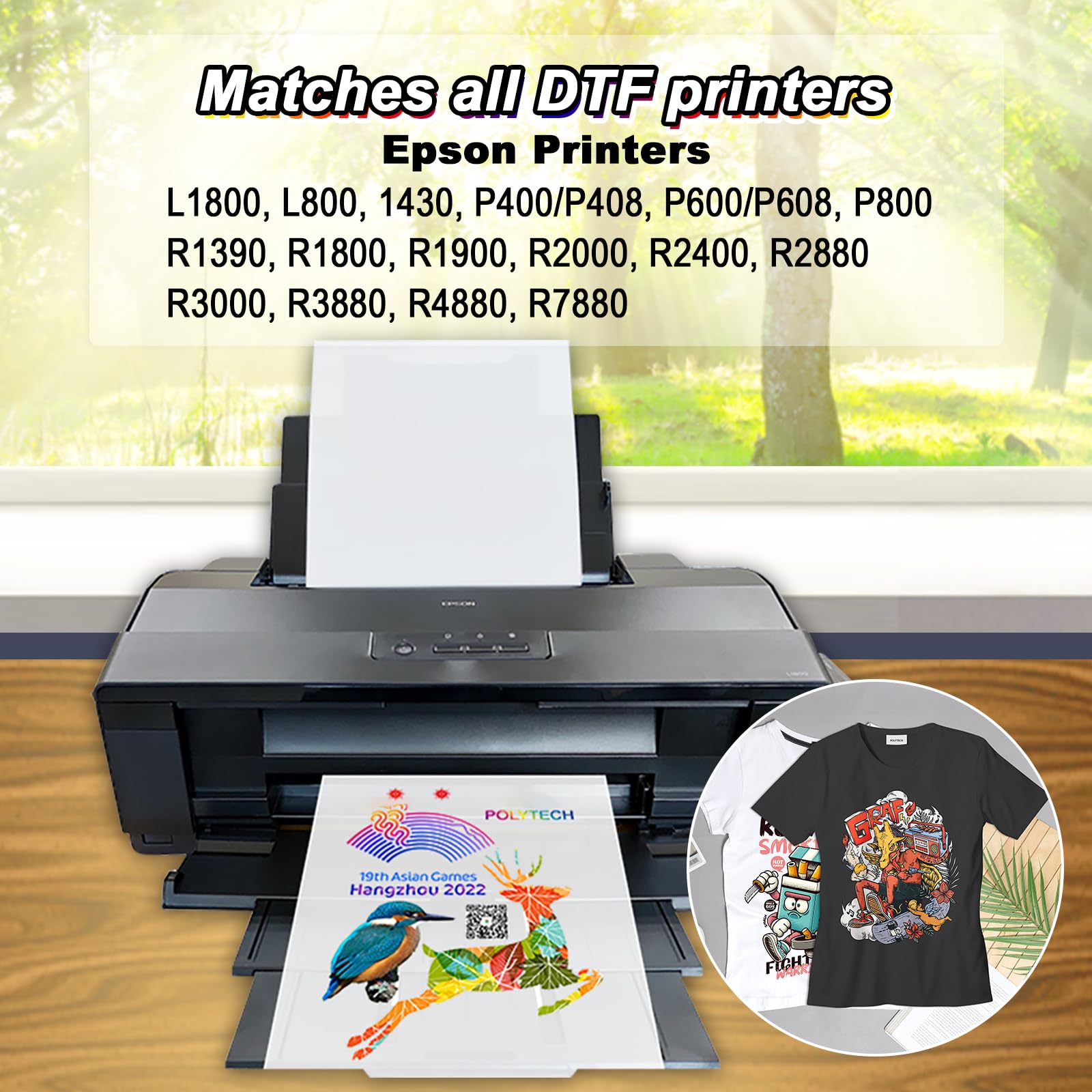 Snapklik.com : Polytech DTF White Ink 500ML, Direct To Film, Opaque ...