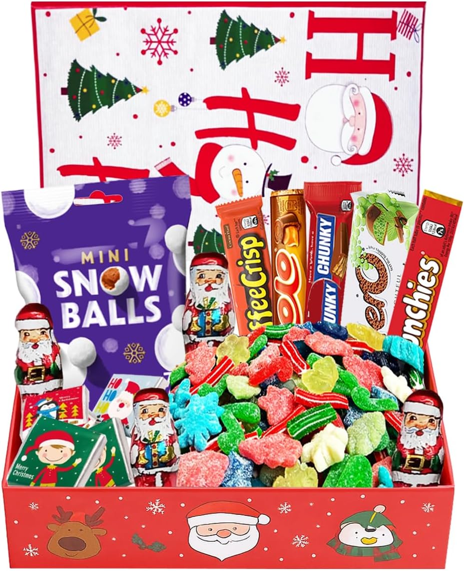 Christmas Chocolate Gift & Sweet Box | Festive Ho Ho Ho Hamper with ...