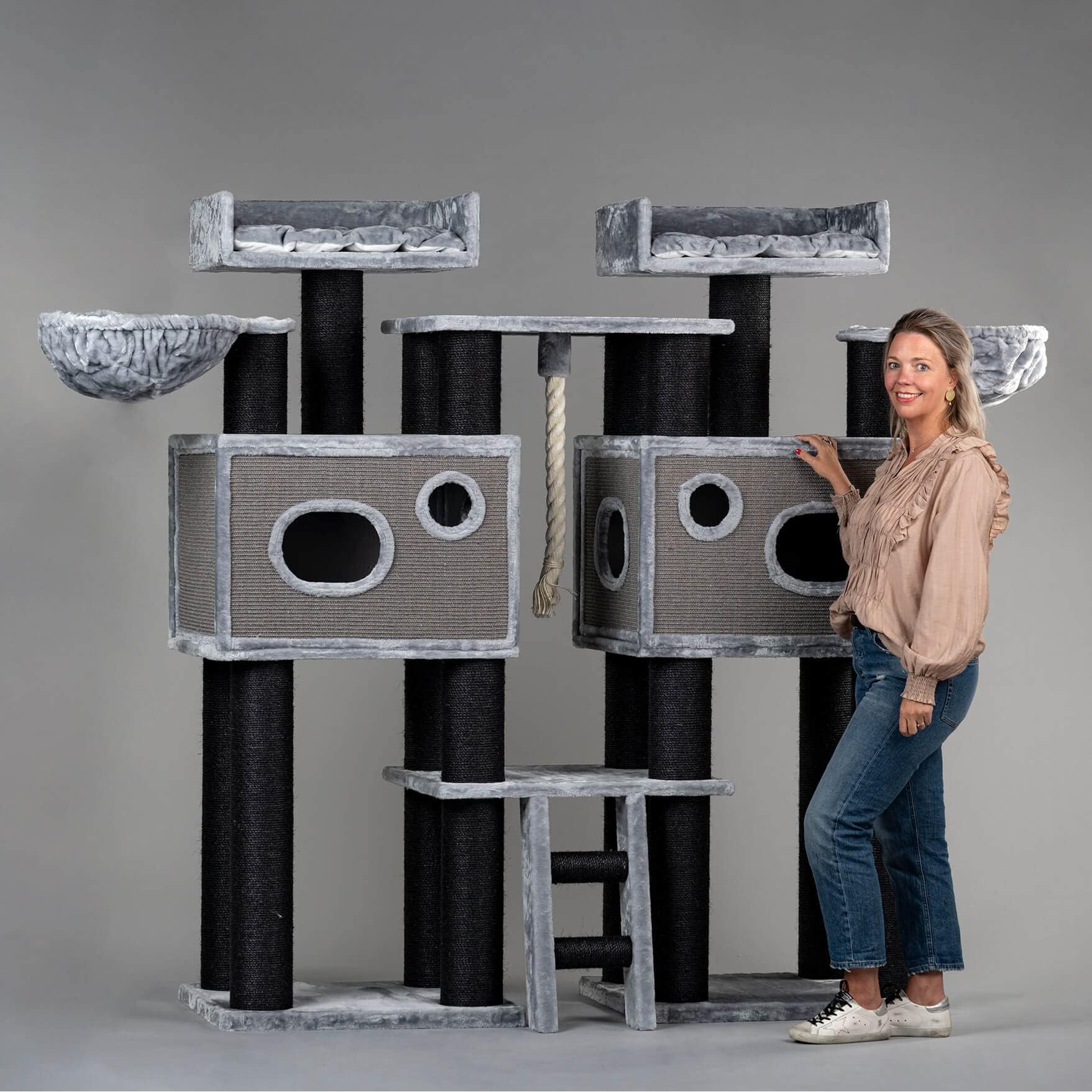 RHRQuality Cat tree for large cats Corner Coon XXL extra big breed ...