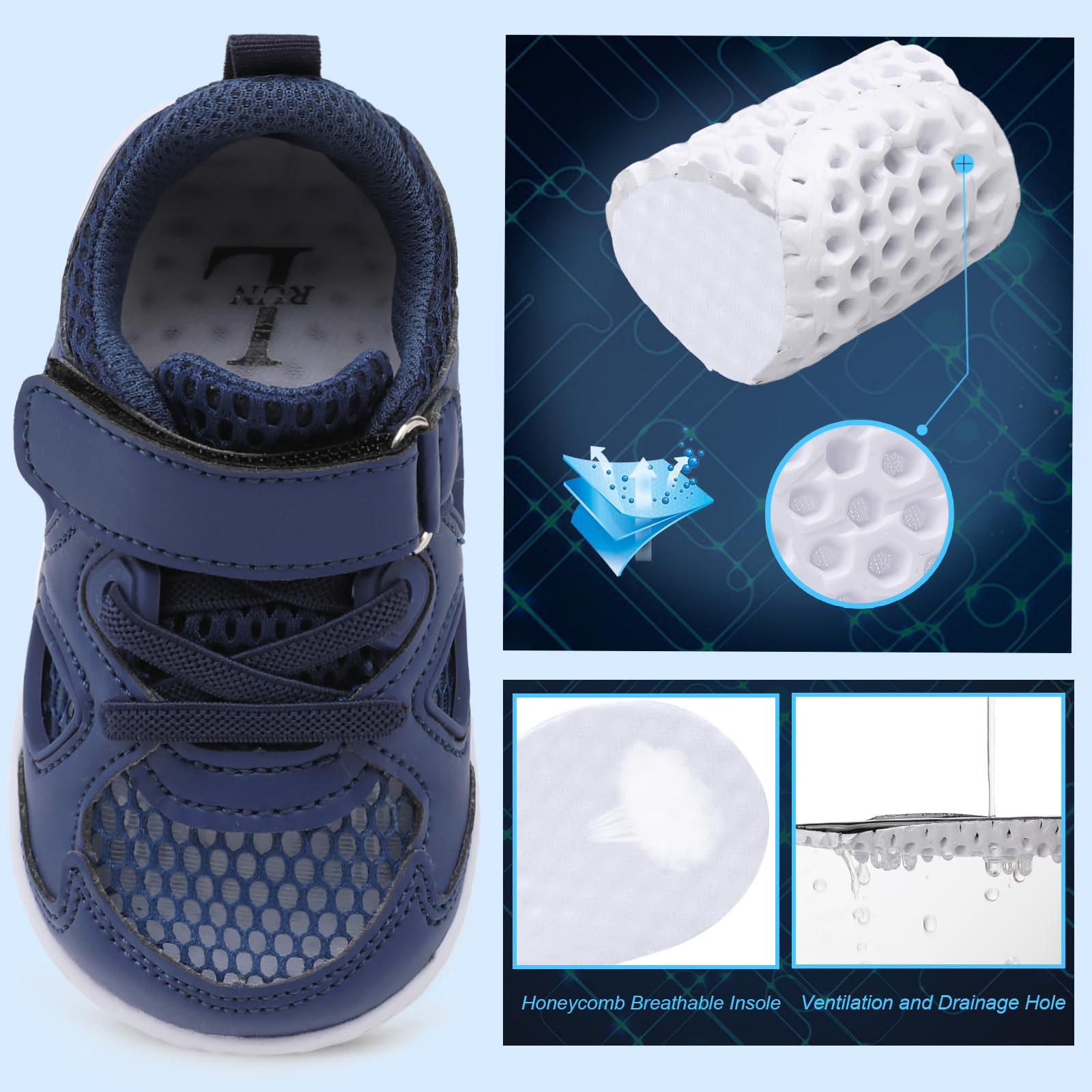 Snapklik.com : Barefoot Wide Toe Box Shoes For Kids Mesh Flexible ...