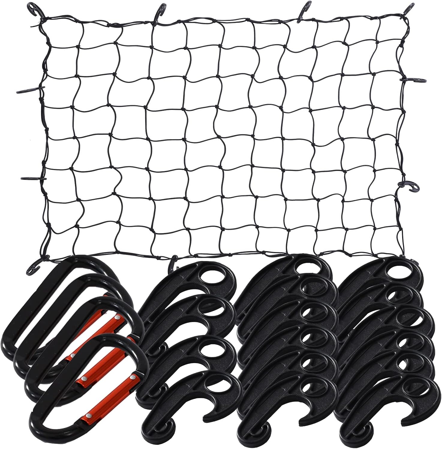 Amazon.com: 47"x 36" Cargo net Bungee Nets Stretches to 80"x 60", Holds ...