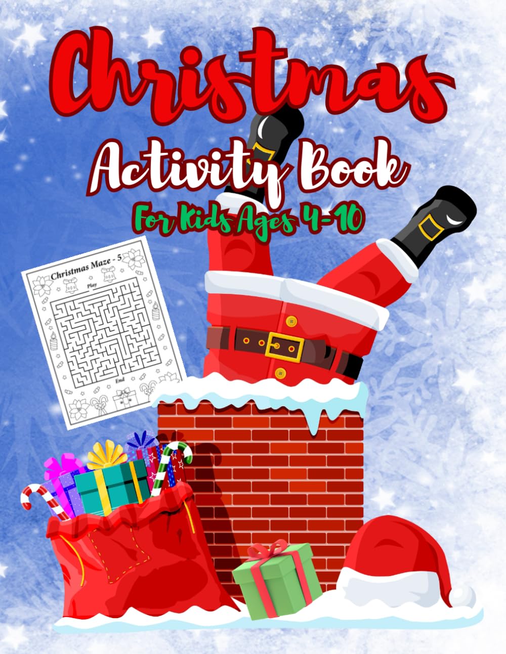 Christmas Activity Book For Kids Ages 4-10: A Fun Christmas Paperback ...