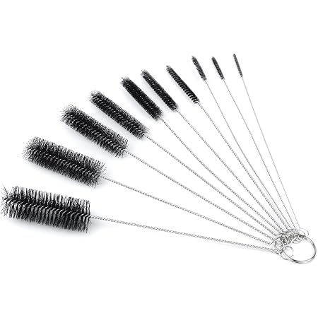 10 Piece Bottle Cleaning Brushes Nylon Brush Tube Brush Kettle Spout ...
