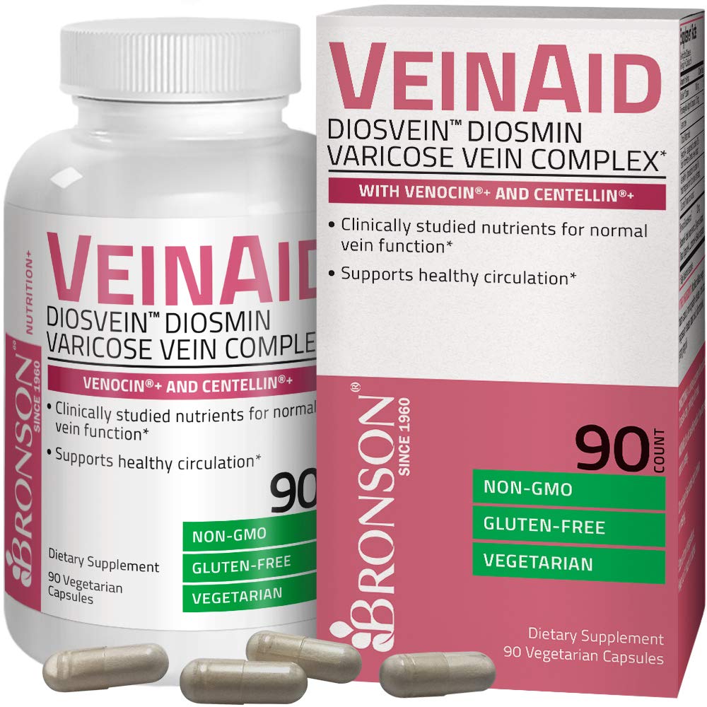 Bronson VeinAid DiosVein Diosmin Varicose Vein Complex with Venocin ...