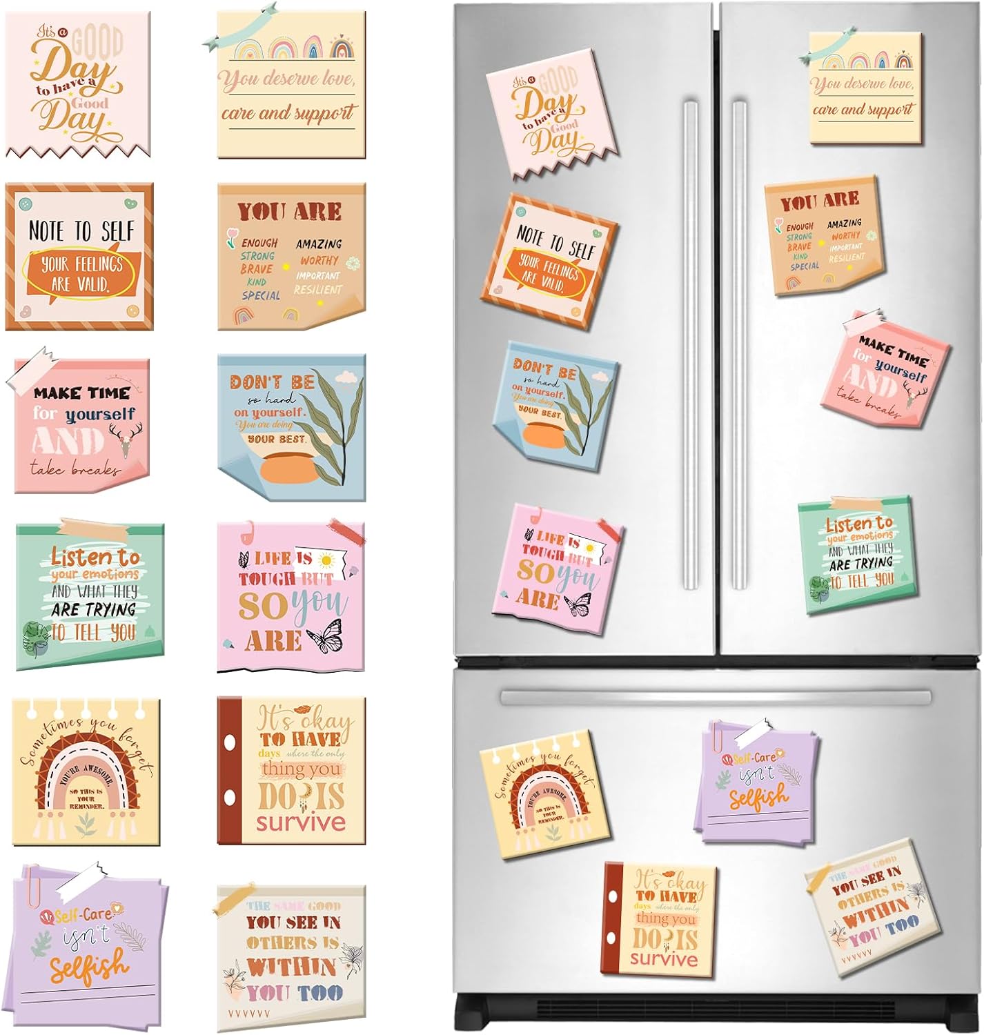 Amazon.com: Thrist Inspirational Quote Refrigerator Magnets - 12PCS ...