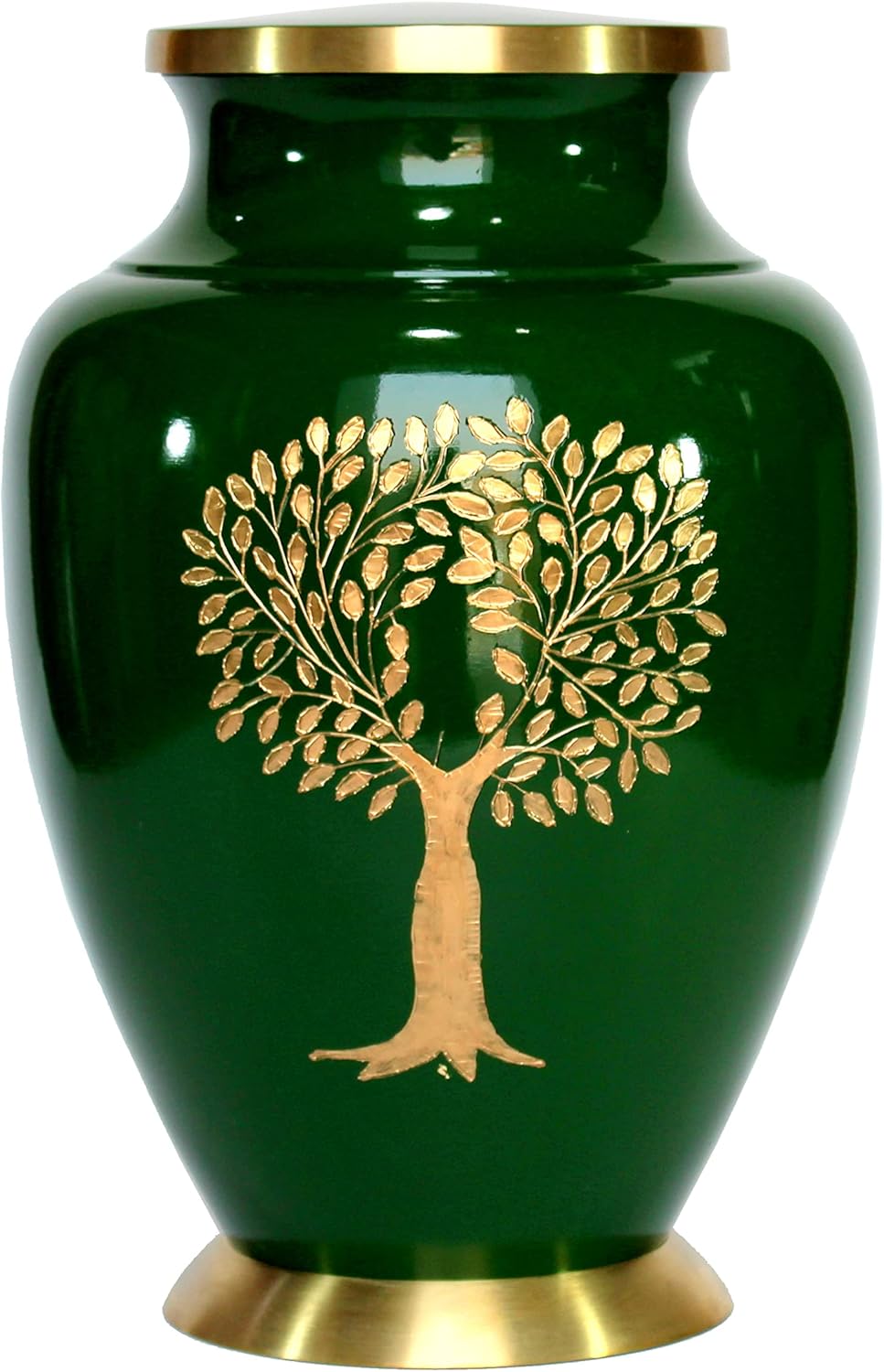 eSplanade Brass Cremation Urn Memorial Jar Pot Container | Full Size ...