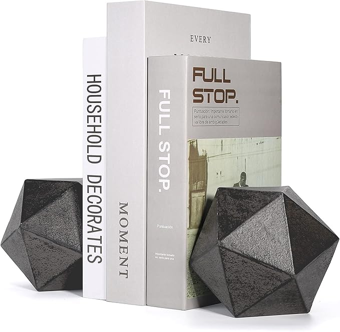 Amazon.com: Ambipolar Geometric Decorative Ball Shaped Bookends, Modern ...