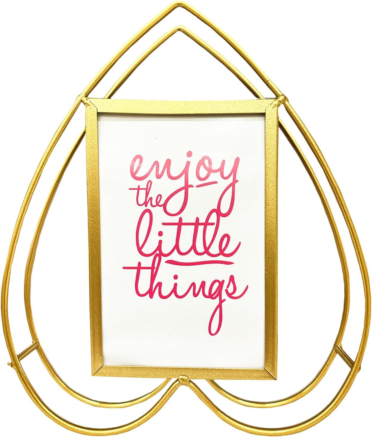 Amazon.com - DD-life Heart Shape Vertical Photo Frame Golden Vintage ...