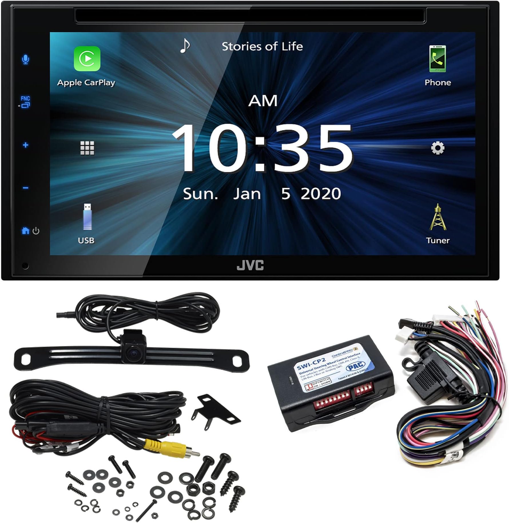 Amazon.com: JVC KW-V660BT 6.8" Touchscreen Receiver Compatible with ...