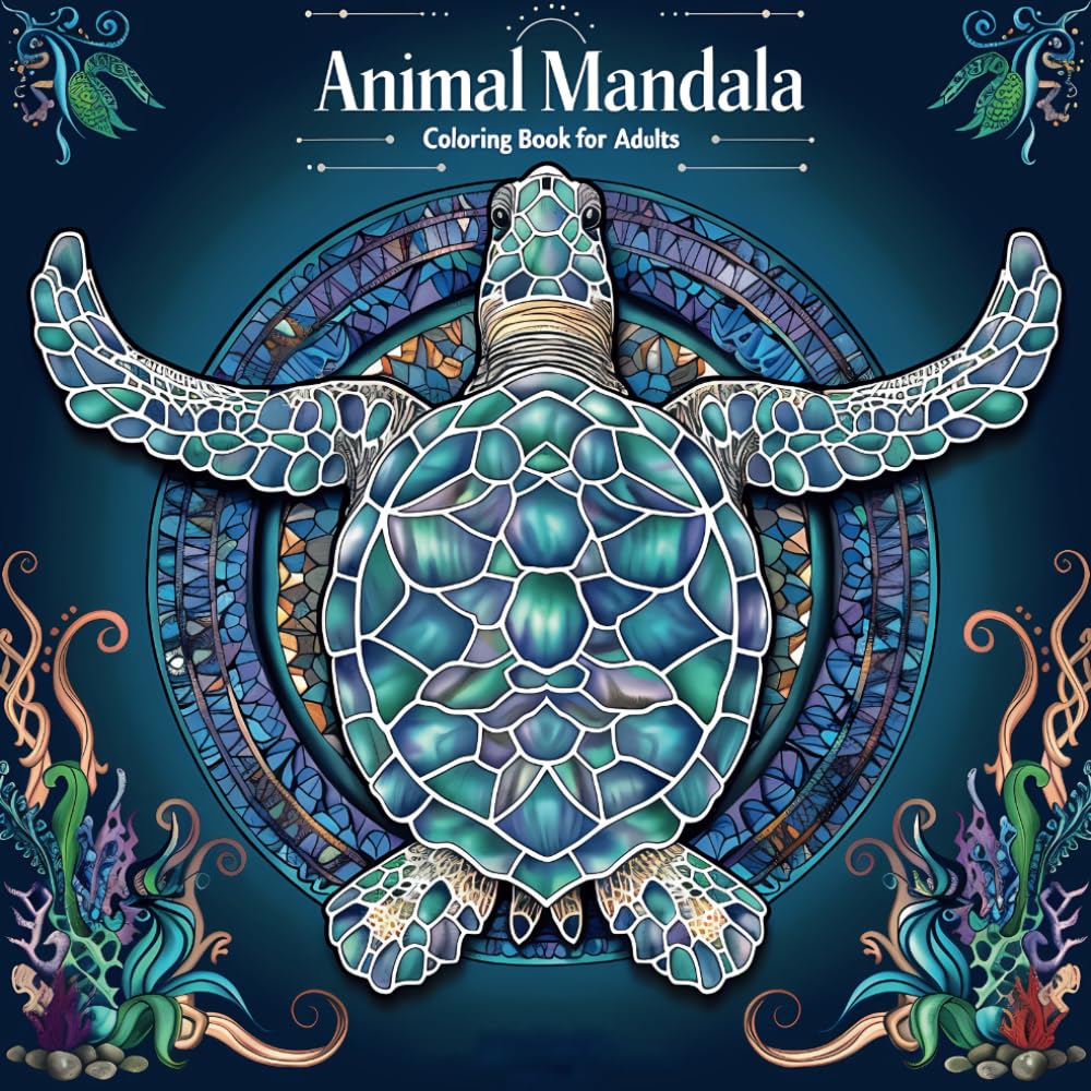 Amazon.com: Animal Mandala Mindfulness Coloring Book for Adults: 50 ...