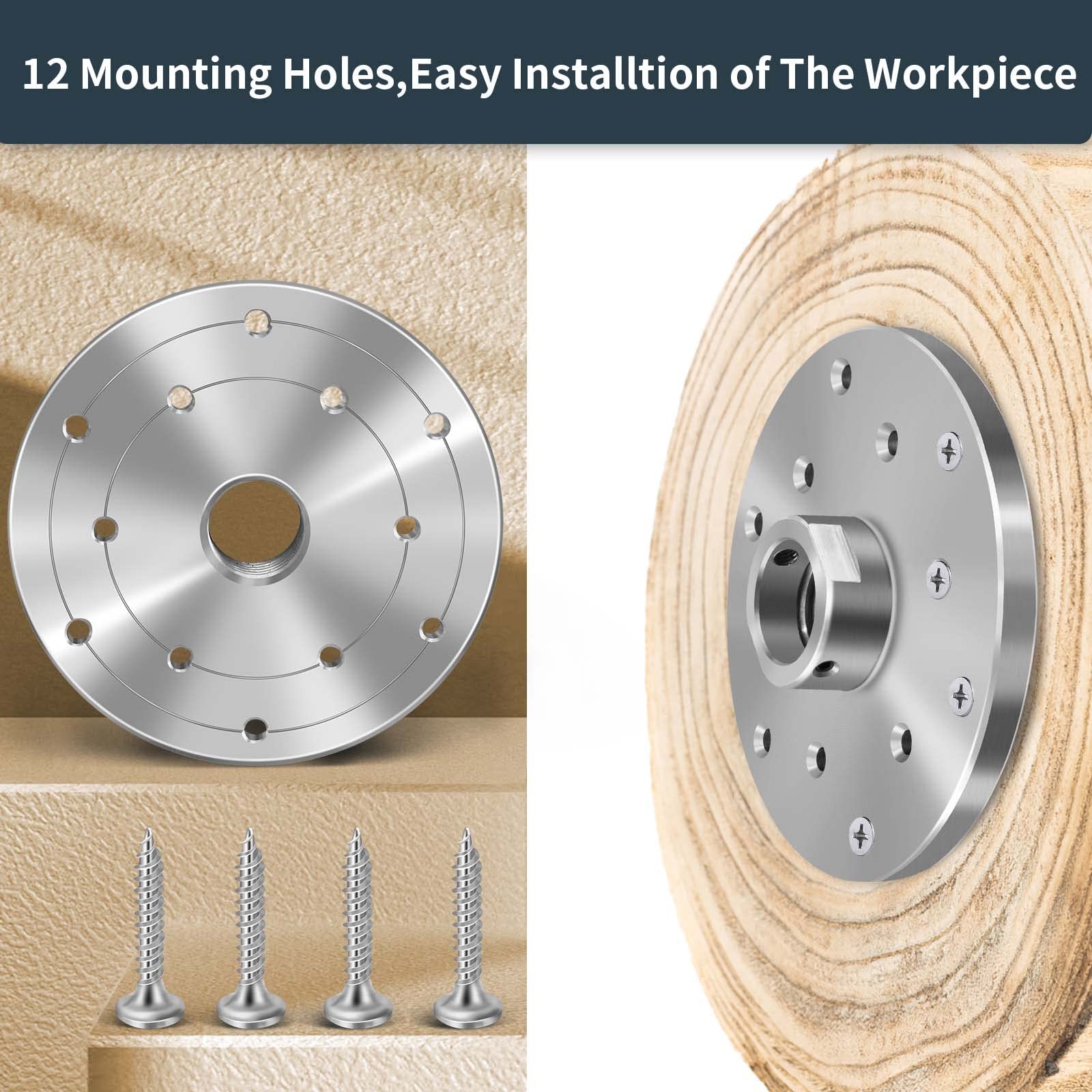 Snapklik.com : SENDUO Woodworking 6 Lathe Faceplate