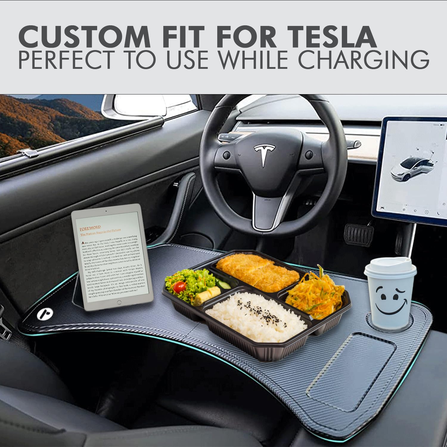 Portable Car Desk for Tesla Model 3 X Y - Workstation Table, Dining ...