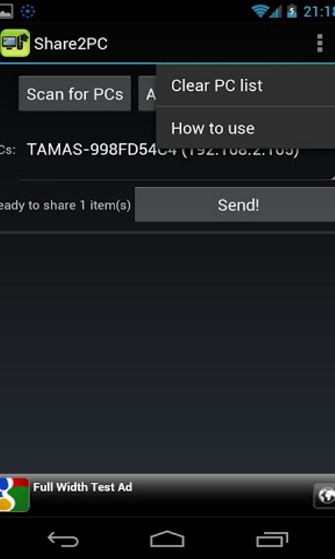 Share to PC - App on Amazon Appstore