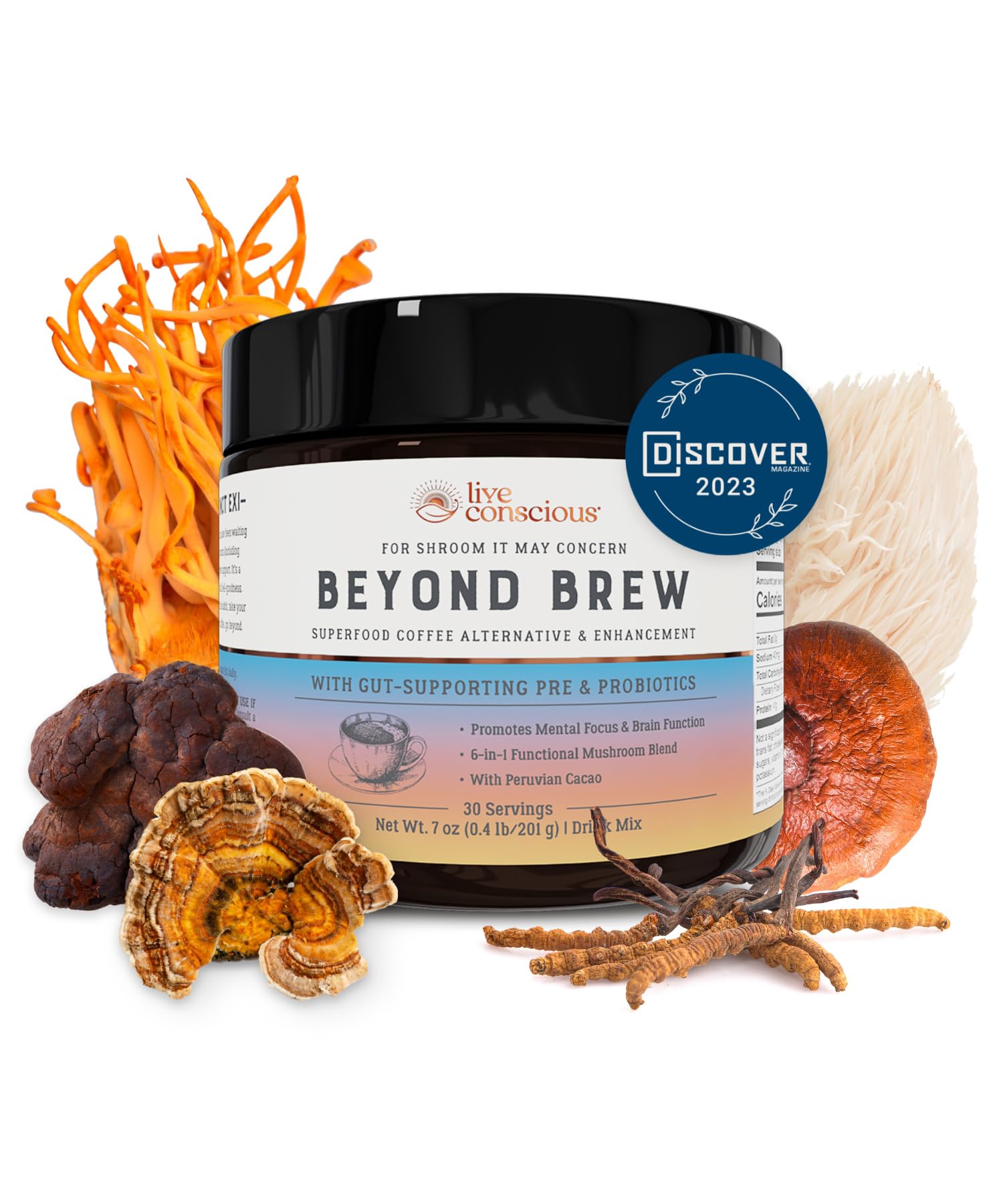 Amazon.com : Live Conscious Beyond Brew - Superfood Coffee Alternative ...