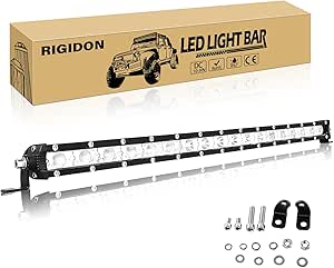RIGIDON Barra LED Fuoristrada 20 pollici 51cm 90W Barra Luce a Led, 12V 24V Fari LED Luci da ...