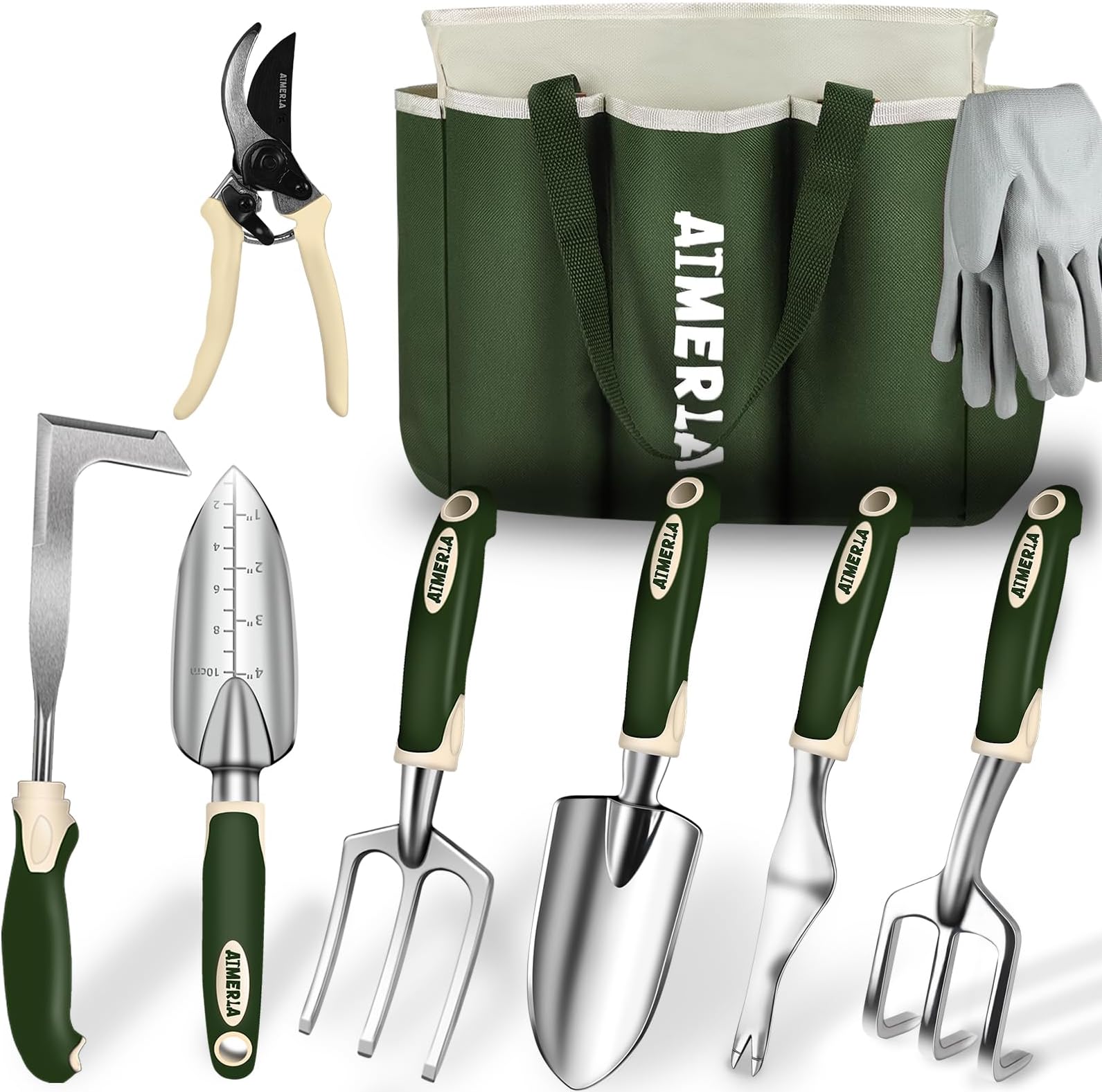 Amazon.com : TGRNF Garden Tool Set Kit with Gardening Bags and Non-Slip ...