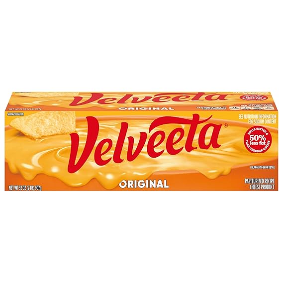 Amazon.com : Velveeta Original Pasteurized Recipe Cheese Product ...