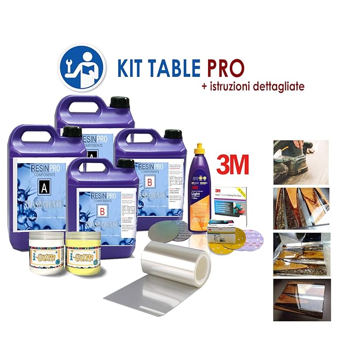 Buy EPOXY Table PRO KIT to Create The Table in Wood and EPOSSIDIC Resin ...