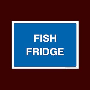 Fish Fridge Sticker/Self Adhesive Sign - Raw, Cooked, Preparation, Fish ...