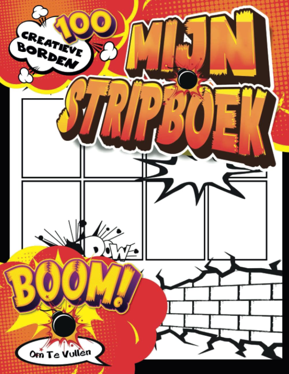 Blanco Stripboek Teken Je Eigen Strips: Jonge Children's Blank Comic ...